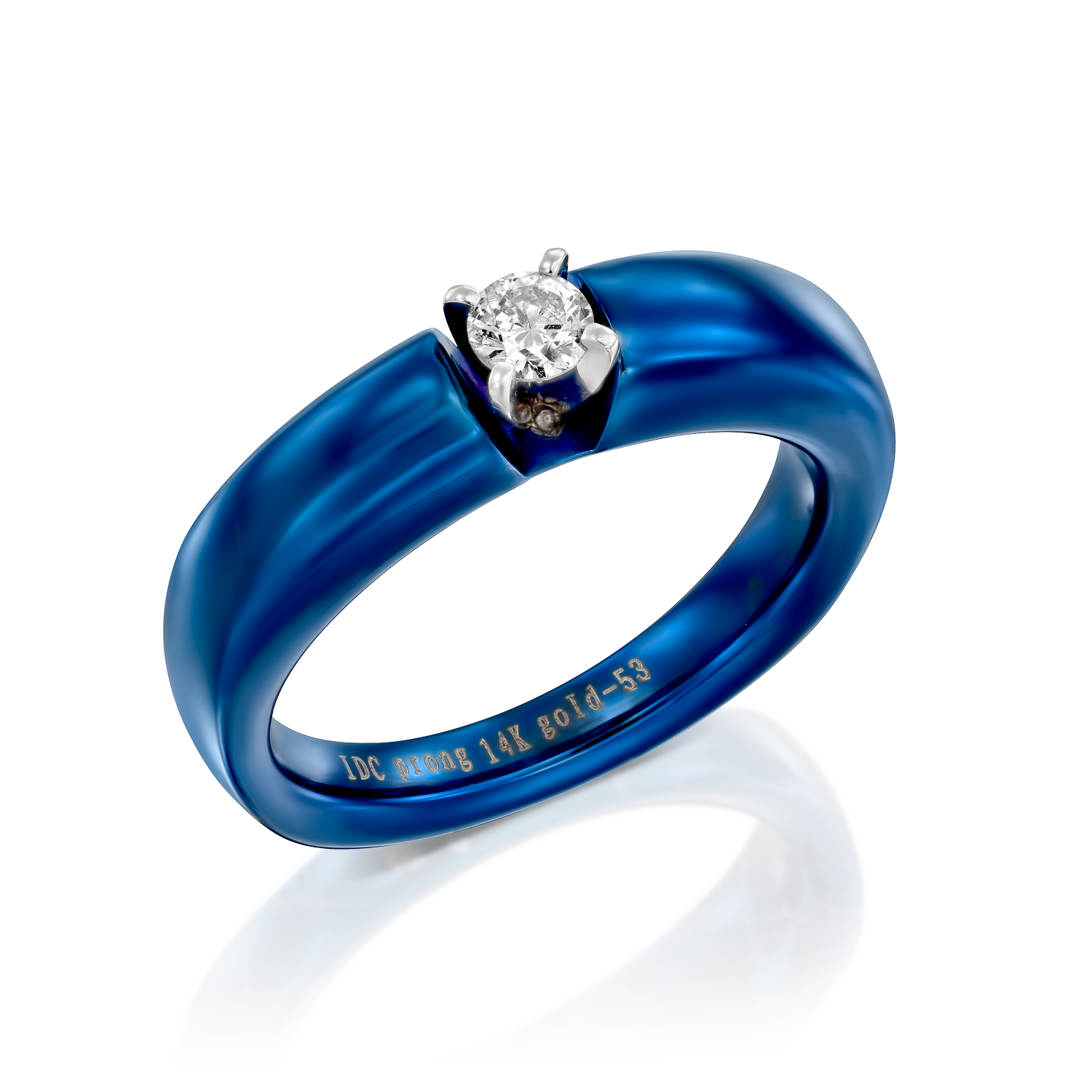 Stainless steel Diamond Ring - Israel Diamond Center